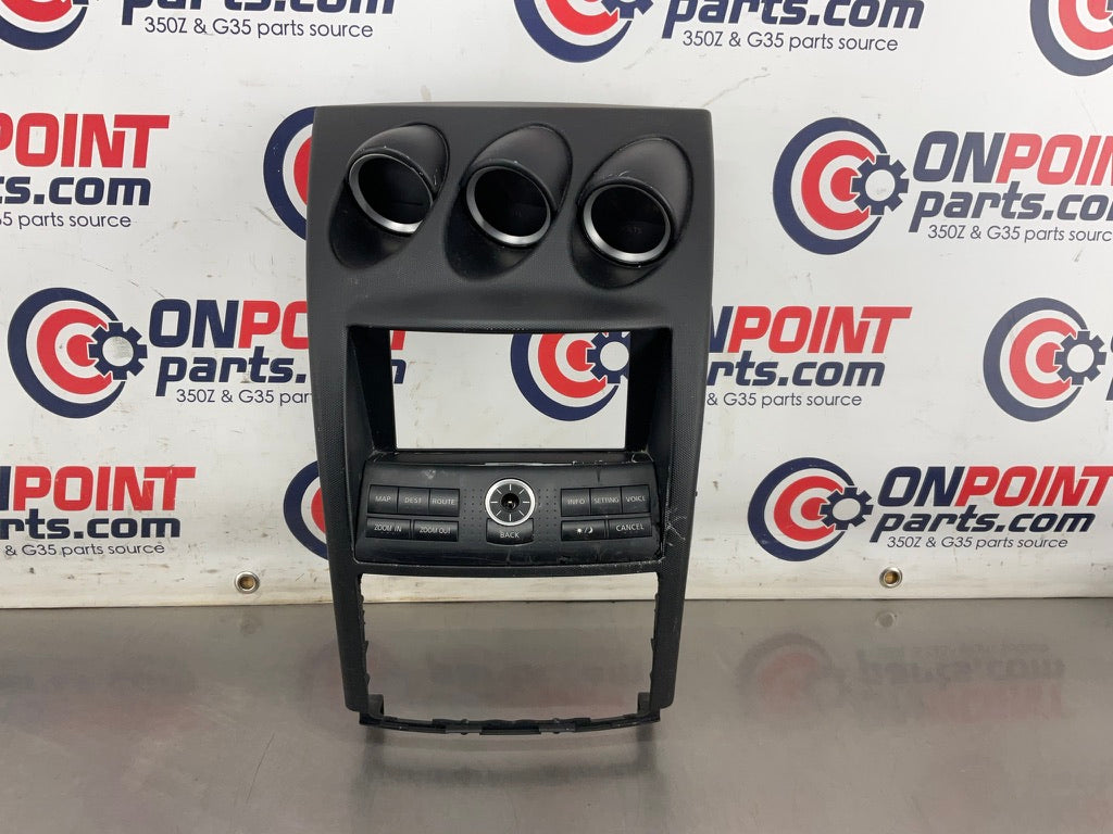 2007 Nissan 350Z Center Dash Bezel Trim with Instrument Cluster OEM 25 ...